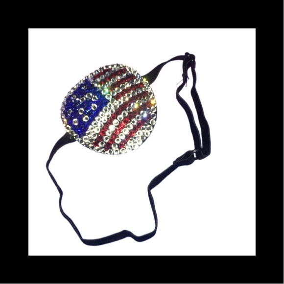 Glam Patch | Accessories | Usa Theme Flag Design Crystal Padded Custom ...